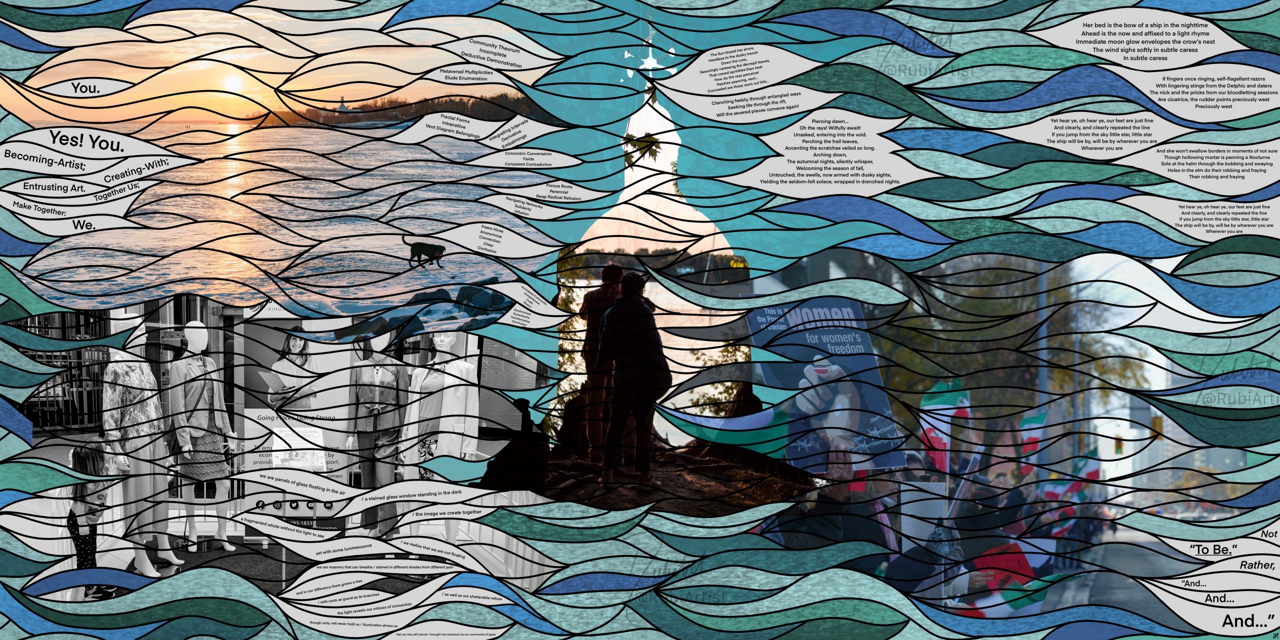 New installation resembles artistic 'community bulletin board' | The ...