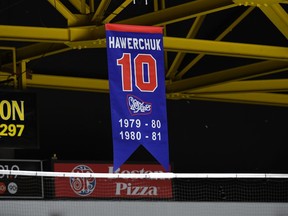 Hawerchuk raised to the rafters in the Cornwall Civic Complex ...