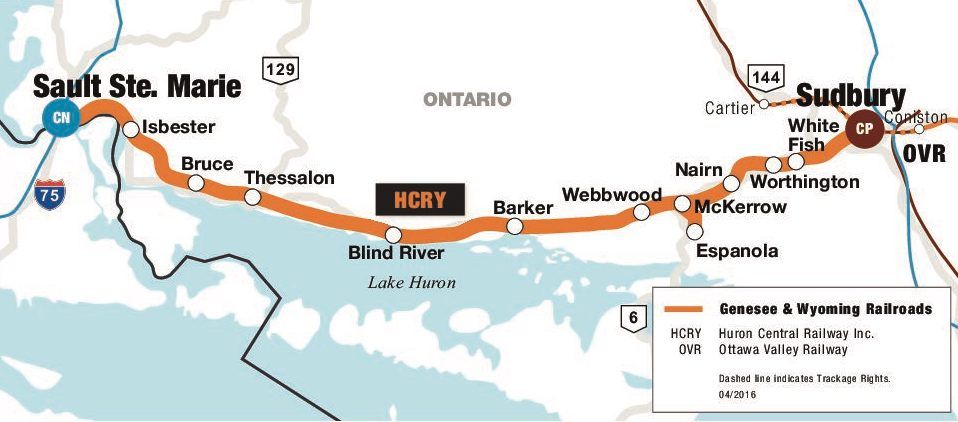 $31.5 million to upgrade tracks between Sault Ste. Marie and Sudbury ...