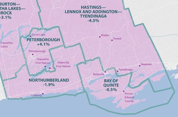 Boundary changes in store for federal ridings in the Quinte region ...