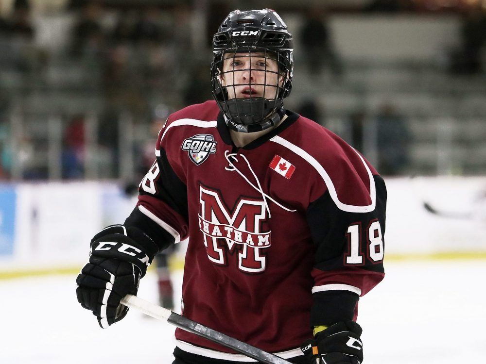 Ex-Chatham Maroon Connor Paronuzzi leads Manitoba Junior Hockey League ...