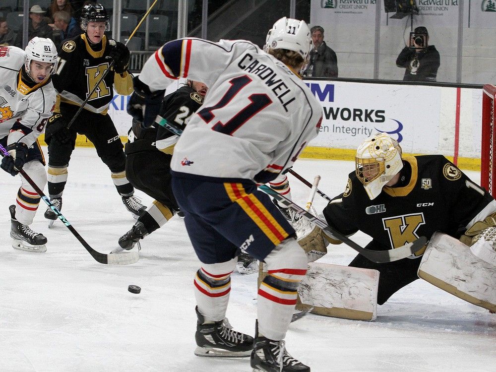 Barrie scores four in third to break scoreless game, beat Kingston ...