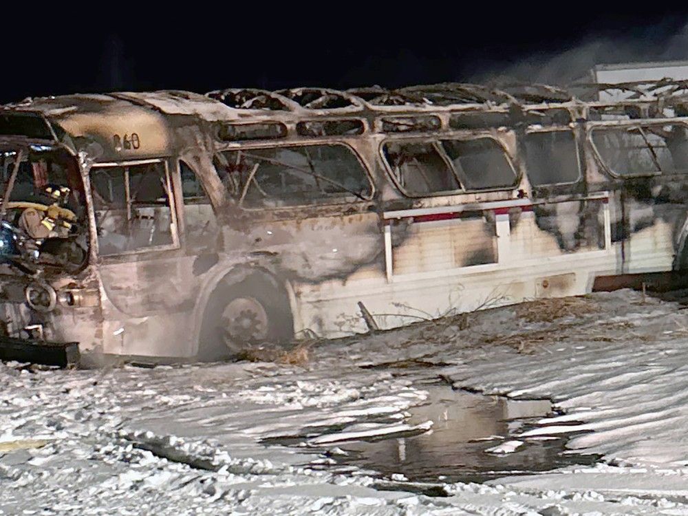 RCMP investigate suspicious bus fire | Spruce Grove Examiner