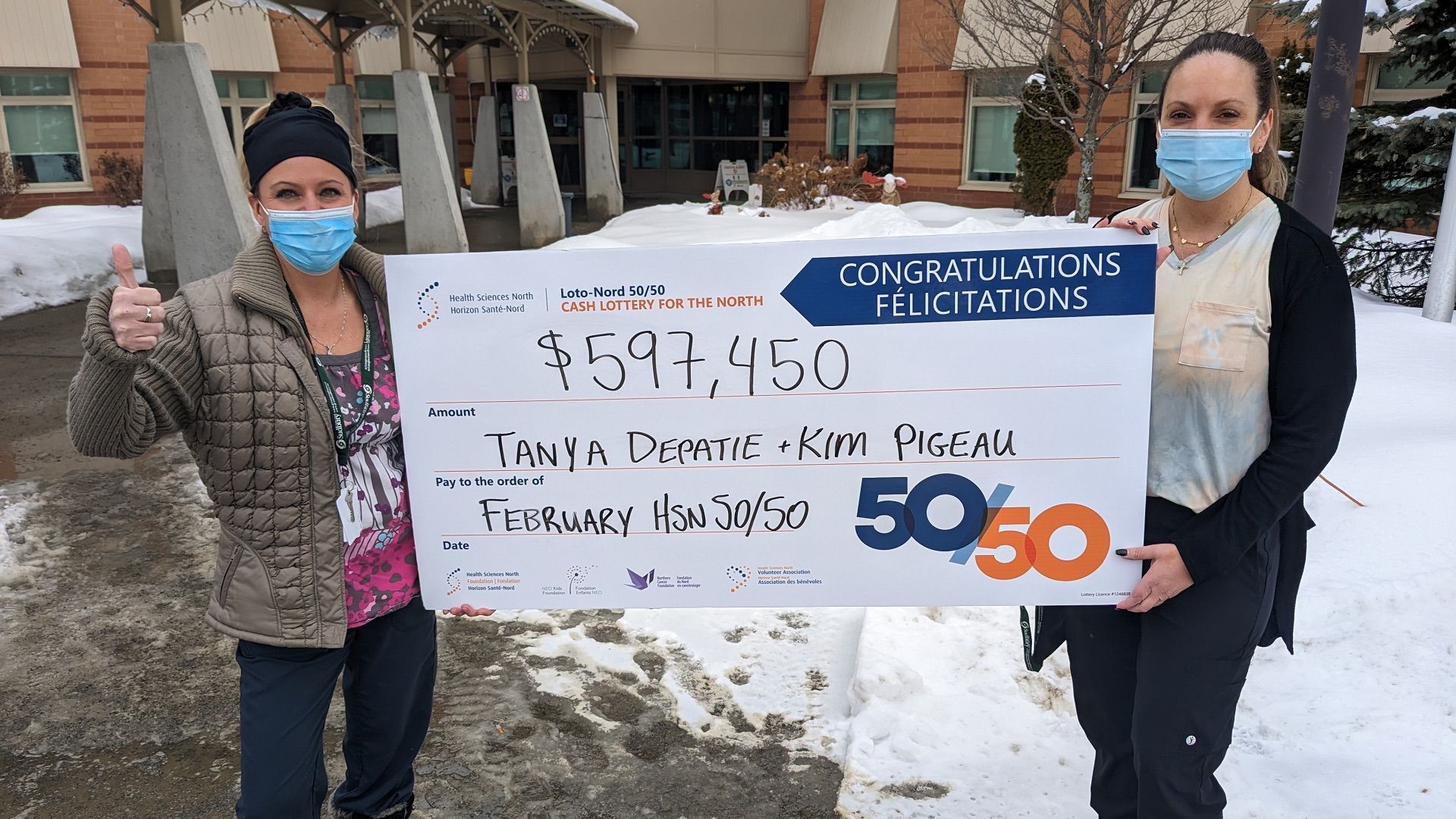 Friends share nearly $600K with HSN 50/50 win | Sudbury Star