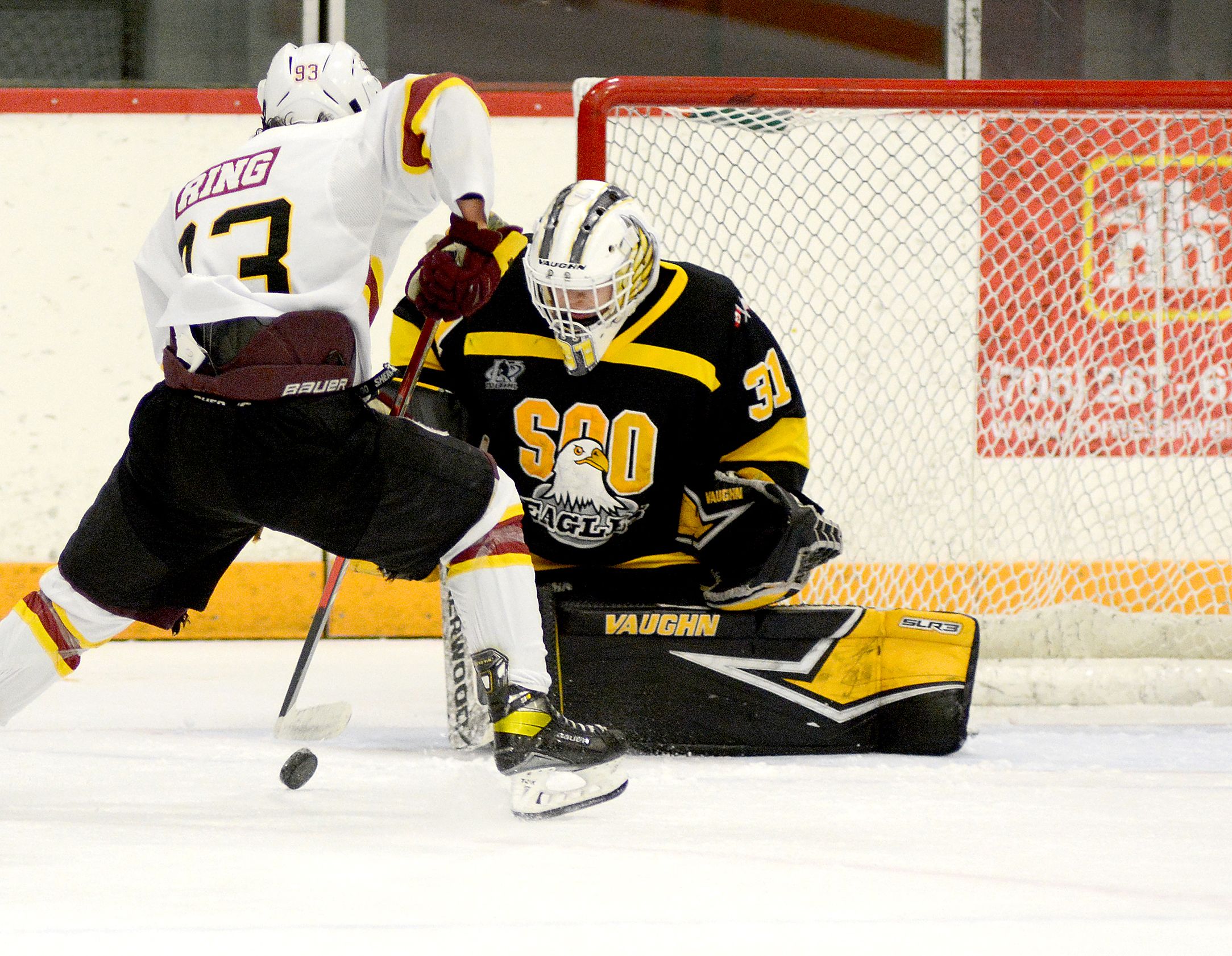 Ring hits 20-goal plateau as Rock double up Eagles | The Daily Press