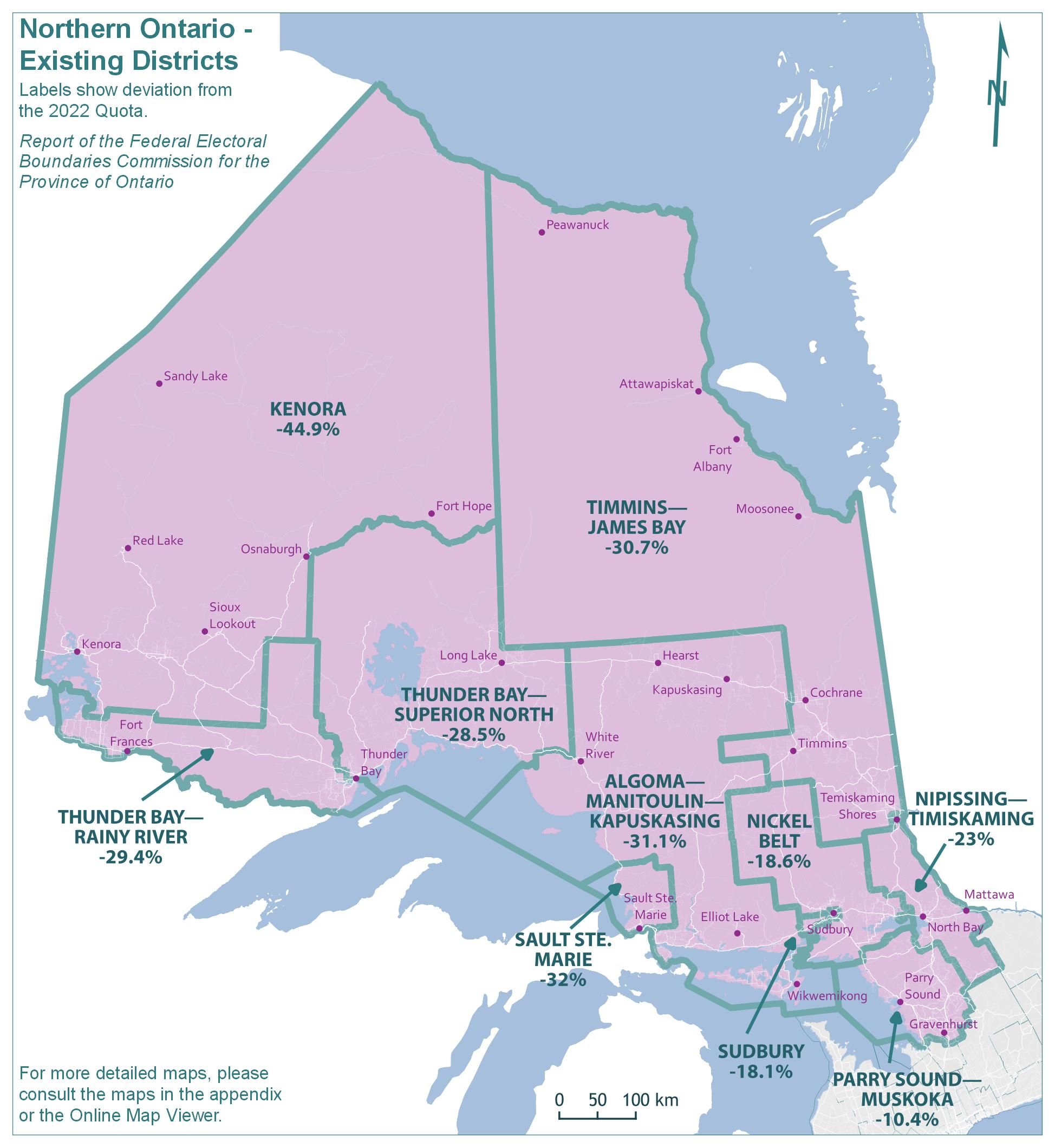 Electoral boundary commission redraws Northern Ontario, subtracting one ...