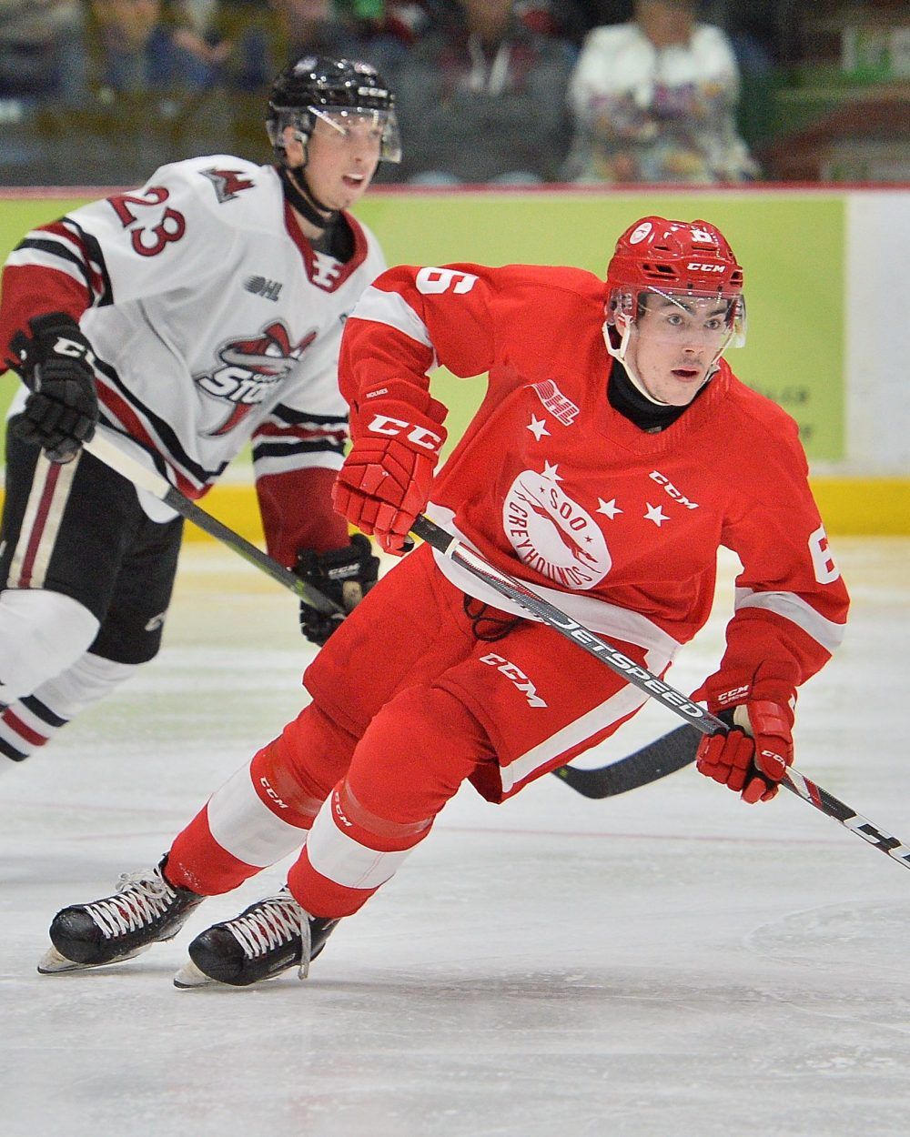 Jacob Holmes Windsor Spitfires Soo Greyhounds OHL OHL playoffs ...