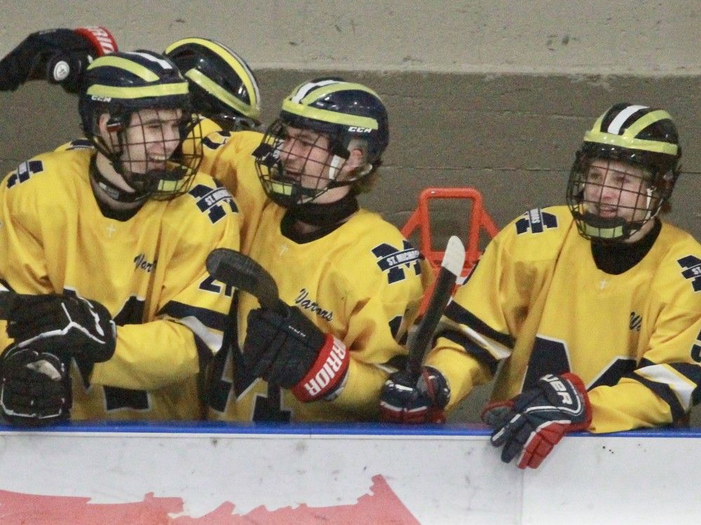 St. Mike's wins WOSSAA boys' hockey championship | The Stratford Beacon ...