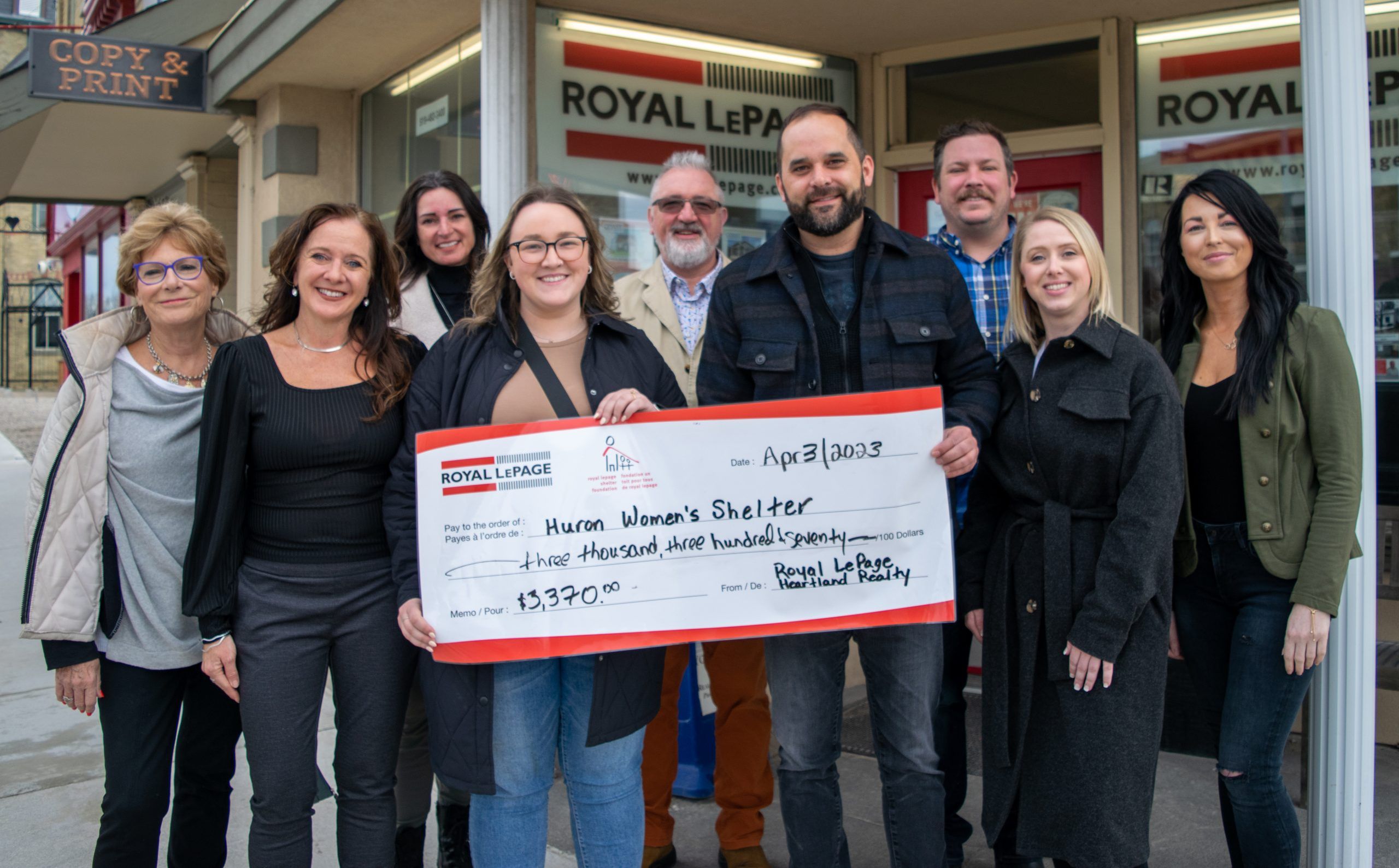 Royal Lepage Heartland Realty donates to Huron Women’s Shelter ... Royal Lepage Heartland Realty donates to Huron Women’s Shelter ...