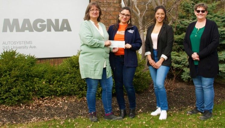 Magna Autosystems makes donation to Welcoming Streets effort ...