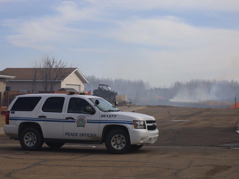 Update: Fire burns through 40 acres of grass and trees in Stony Plain ...