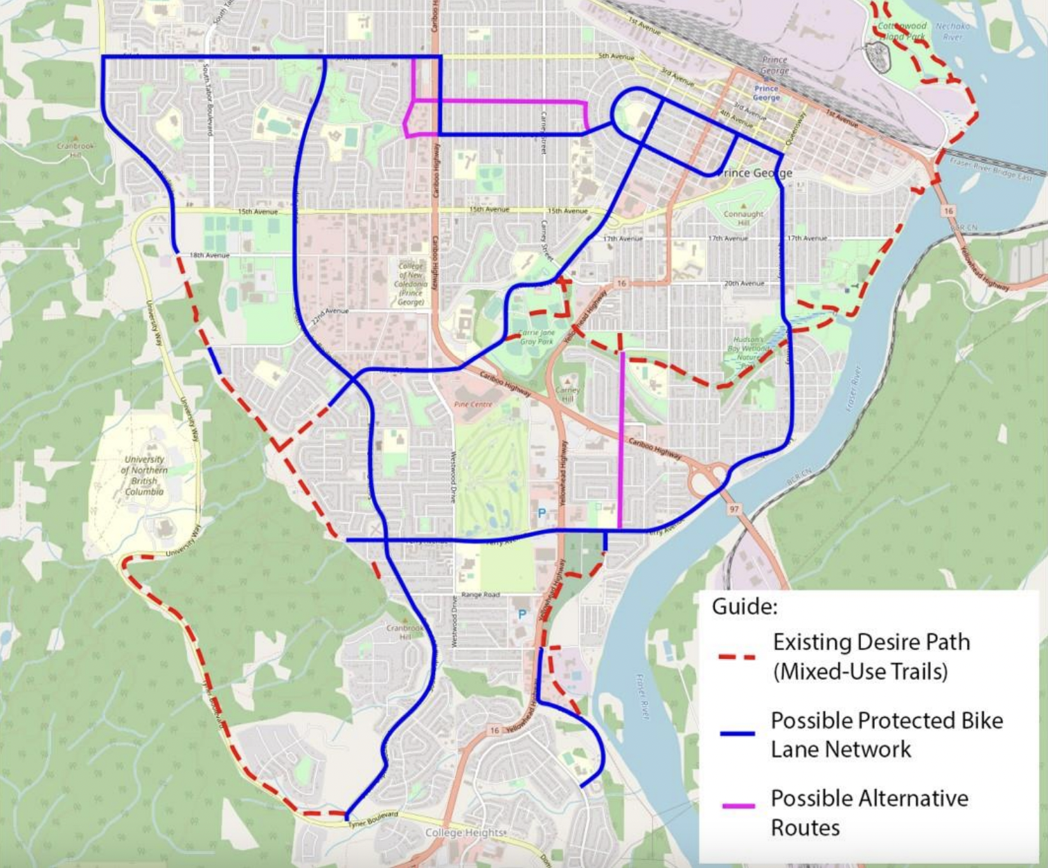 Cycling advocate calling on Prince George to install safe bike lanes ...
