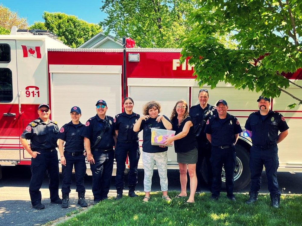 A special visit from, and presentation to, Cornwall Fire Services ...