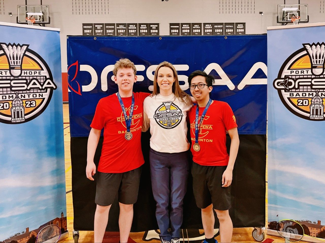 Chippewa dynamic duo OFSAA Badminton champs | North Bay Nugget