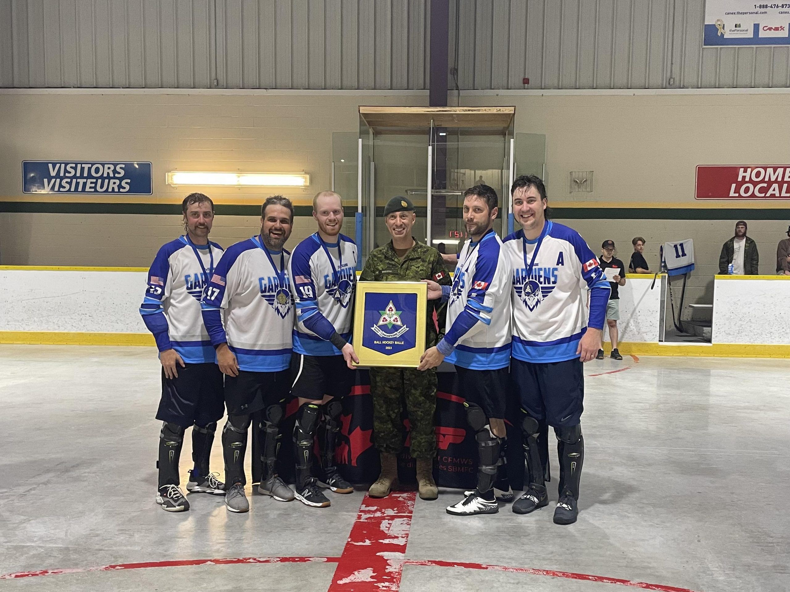 22 Wing end long drought winning Ontario Military Ball Hockey crown ...