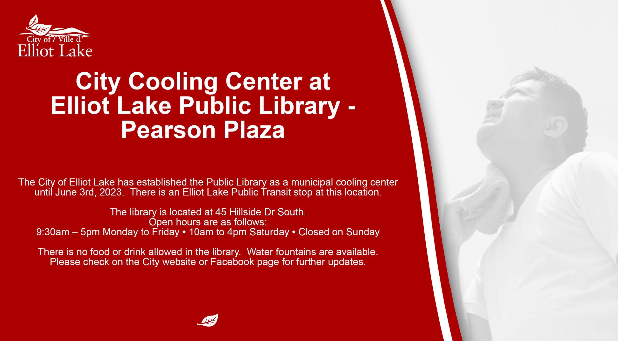 City cooling centre at library | Elliot Lake Standard