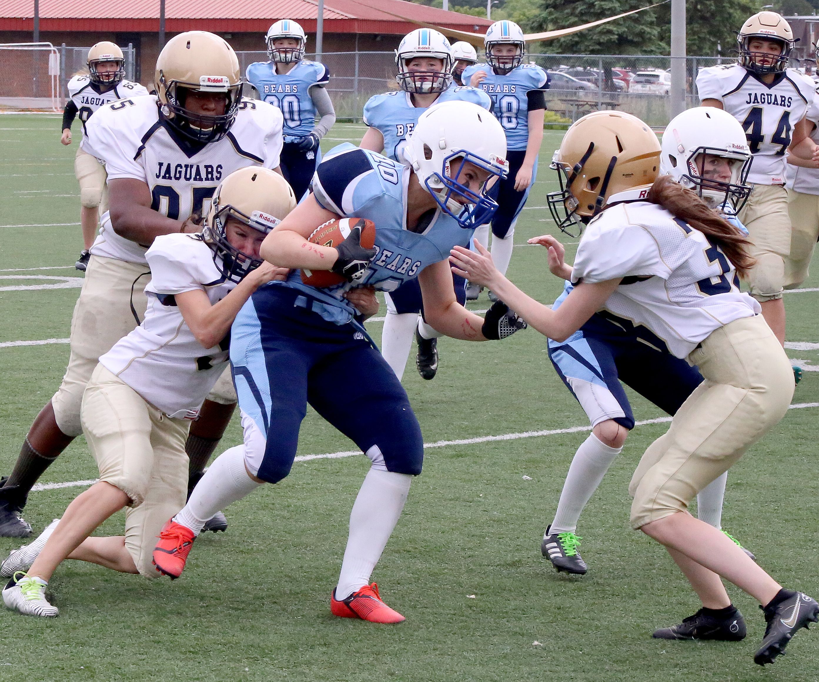 Bears tackle Jaguars in latest girls football showcase | Sudbury Star