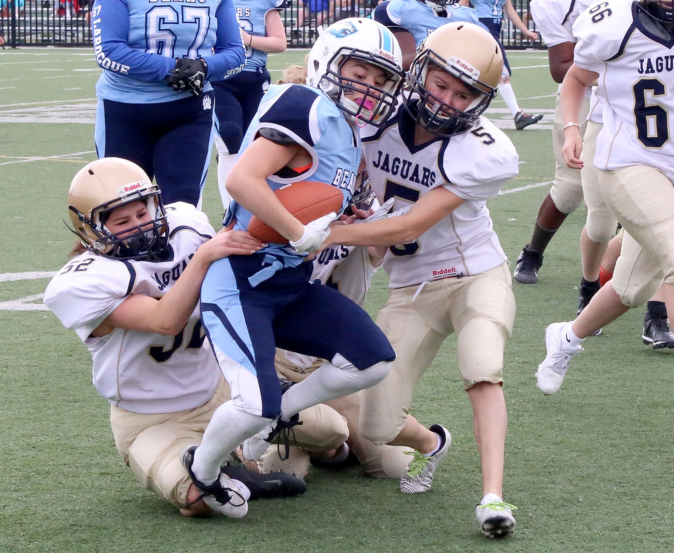 Bears tackle Jaguars in latest girls football showcase | Sudbury Star