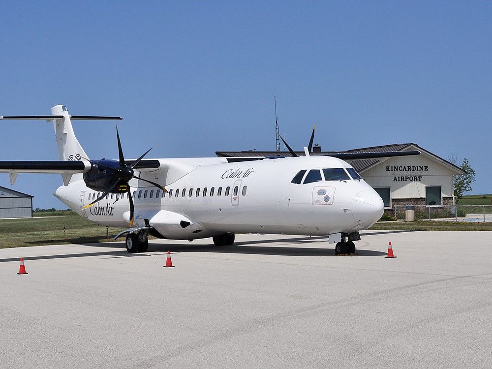 Calm Air flight draws attention during stop at Kincardine Airport ...