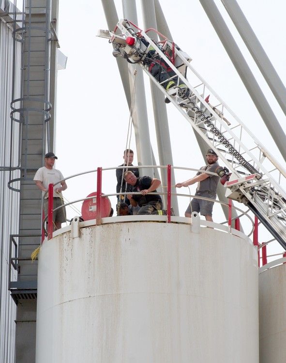 Man rescued from 'near-death situation' after falling into grain silo ...