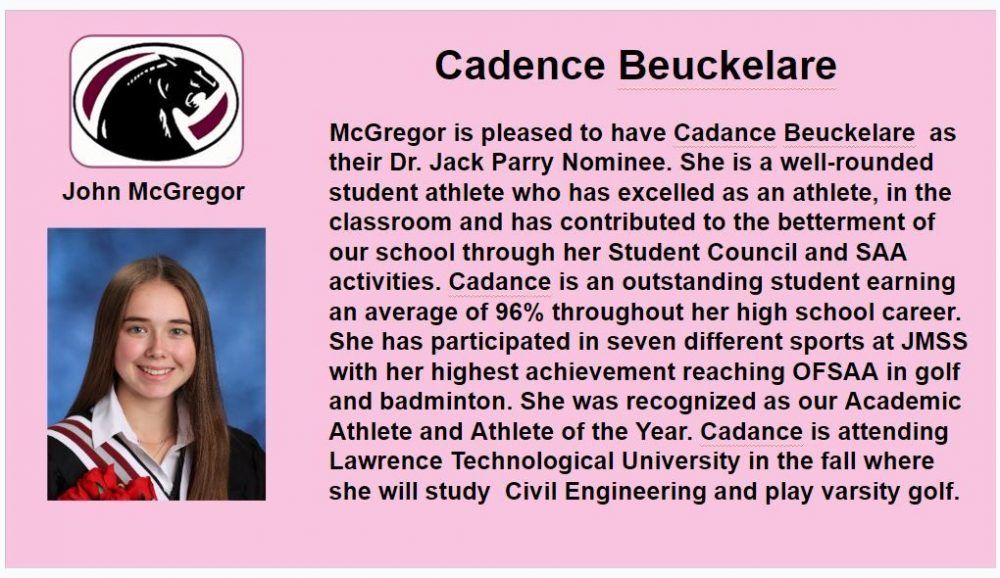 Parry Awards honour top student-athletes in Chatham-Kent | Chatham ...