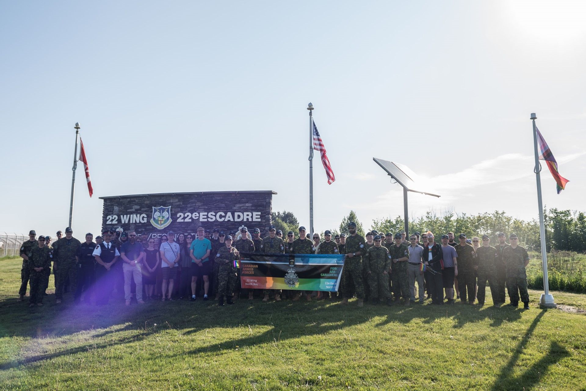 22 Wing raises the Progressive Pride flag | Sault Star