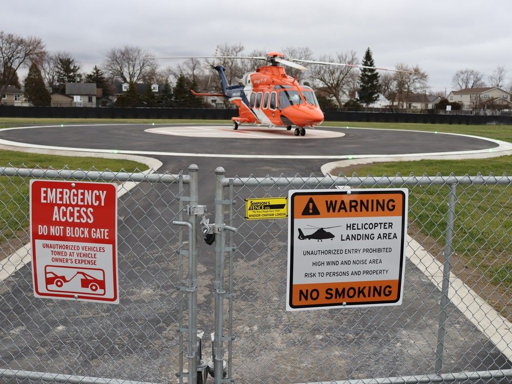 Sarnia hospital helipad cleared for night flights | The Sarnia Observer