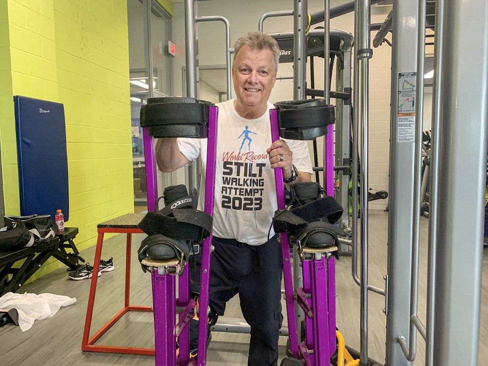 Doug The Great seeking to reclaim stilt walking record | Brantford ...