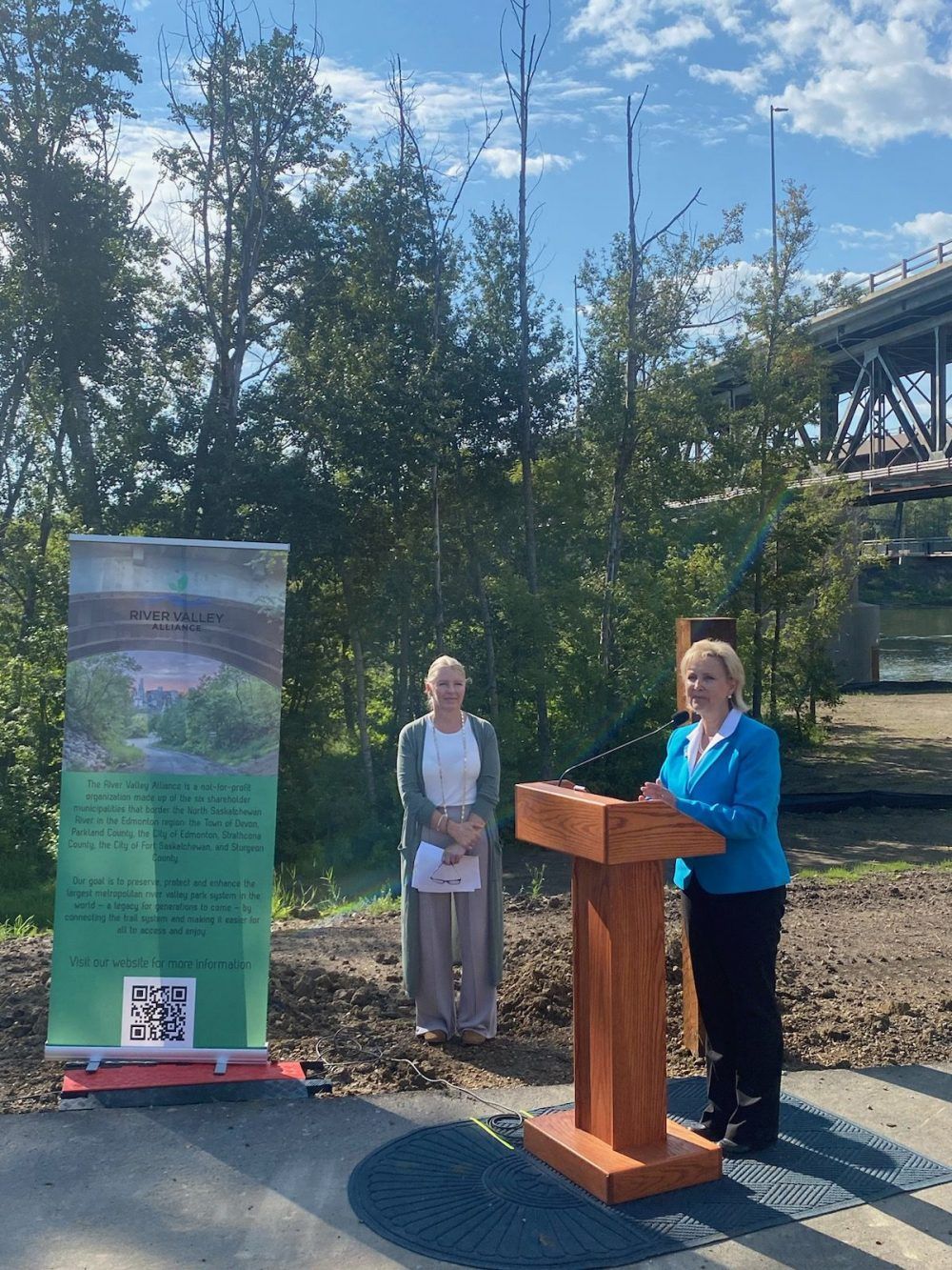 Highway 15 Underslung Pedestrian Bridge officially open | Sherwood Park ...