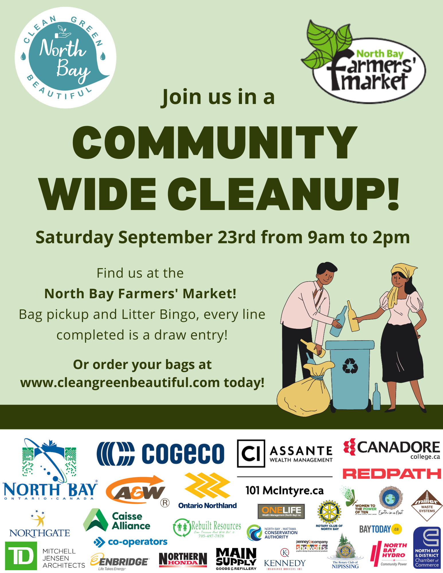 Clean Green Beautiful organizes community-wide cleanup | North Bay Nugget