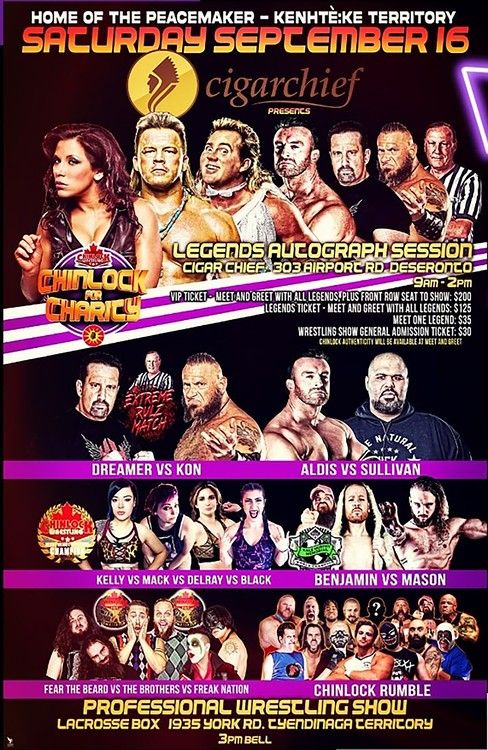 Chinlock for Charity events to raise money for Indigenous causes in ...