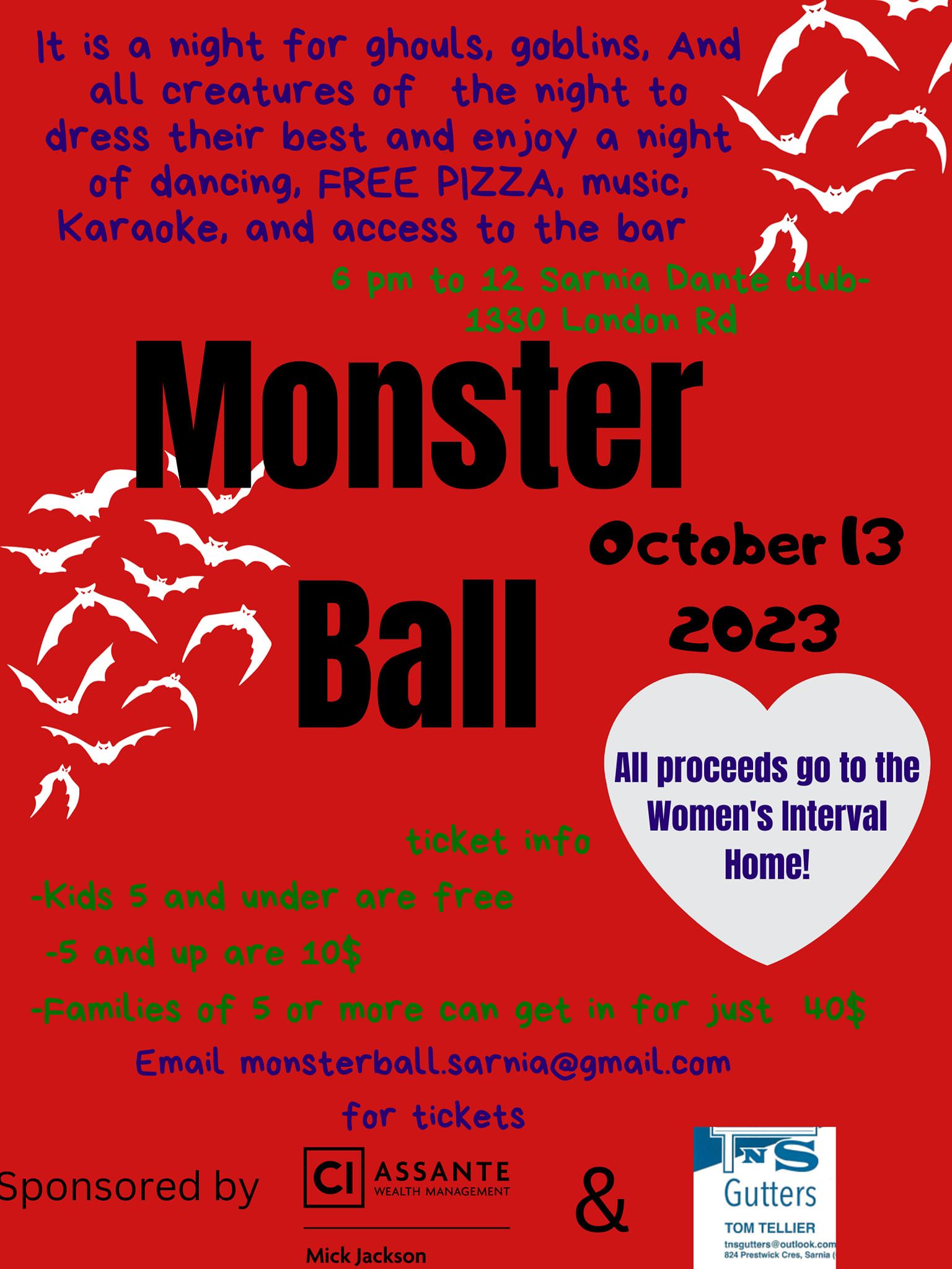 All-ages Halloween party Friday at the Dante Club to support Women's ...