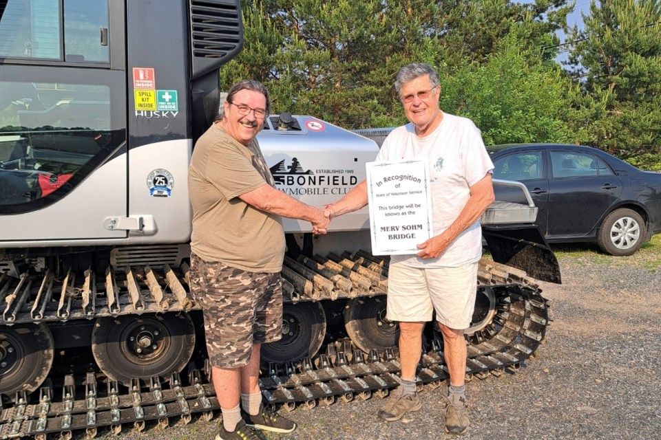 Bonfield Snowmobile Club recognizes the work volunteers have done ...