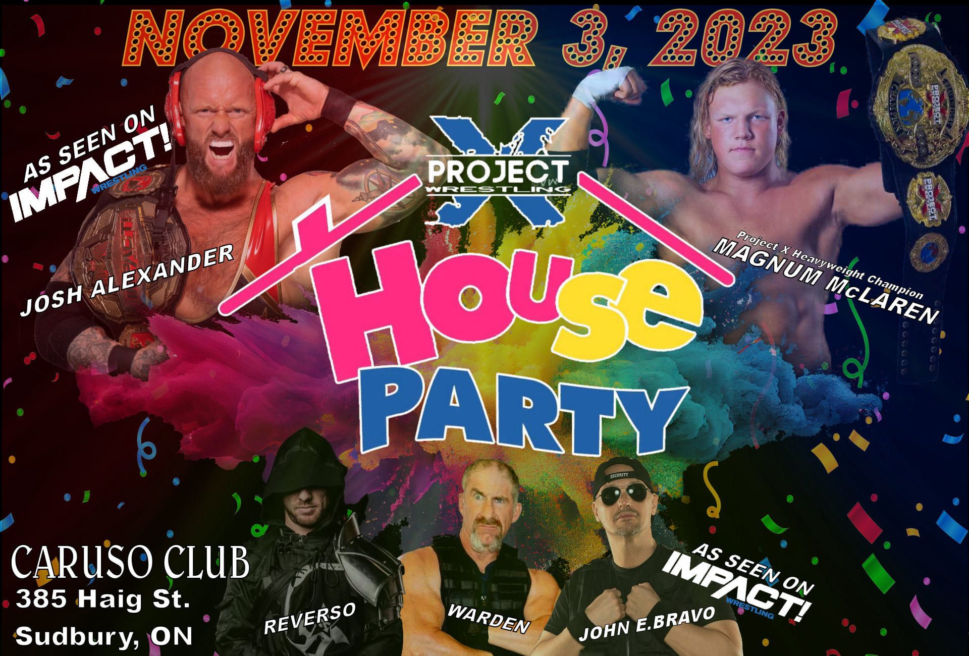 Project X Wrestling returns to Nickel City next week | Sudbury Star