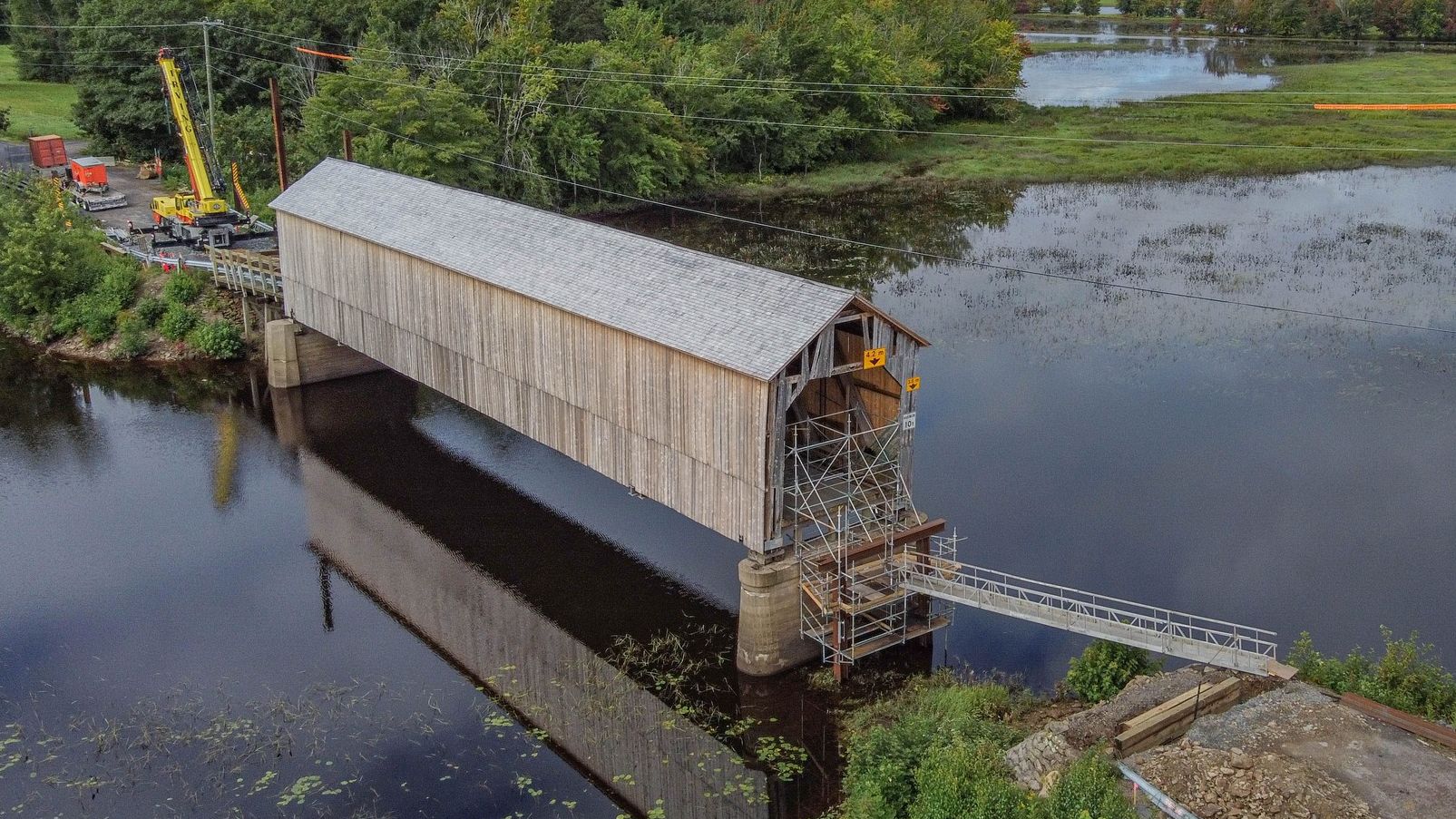 Covered bridge repairs nearing completion | Telegraph-Journal