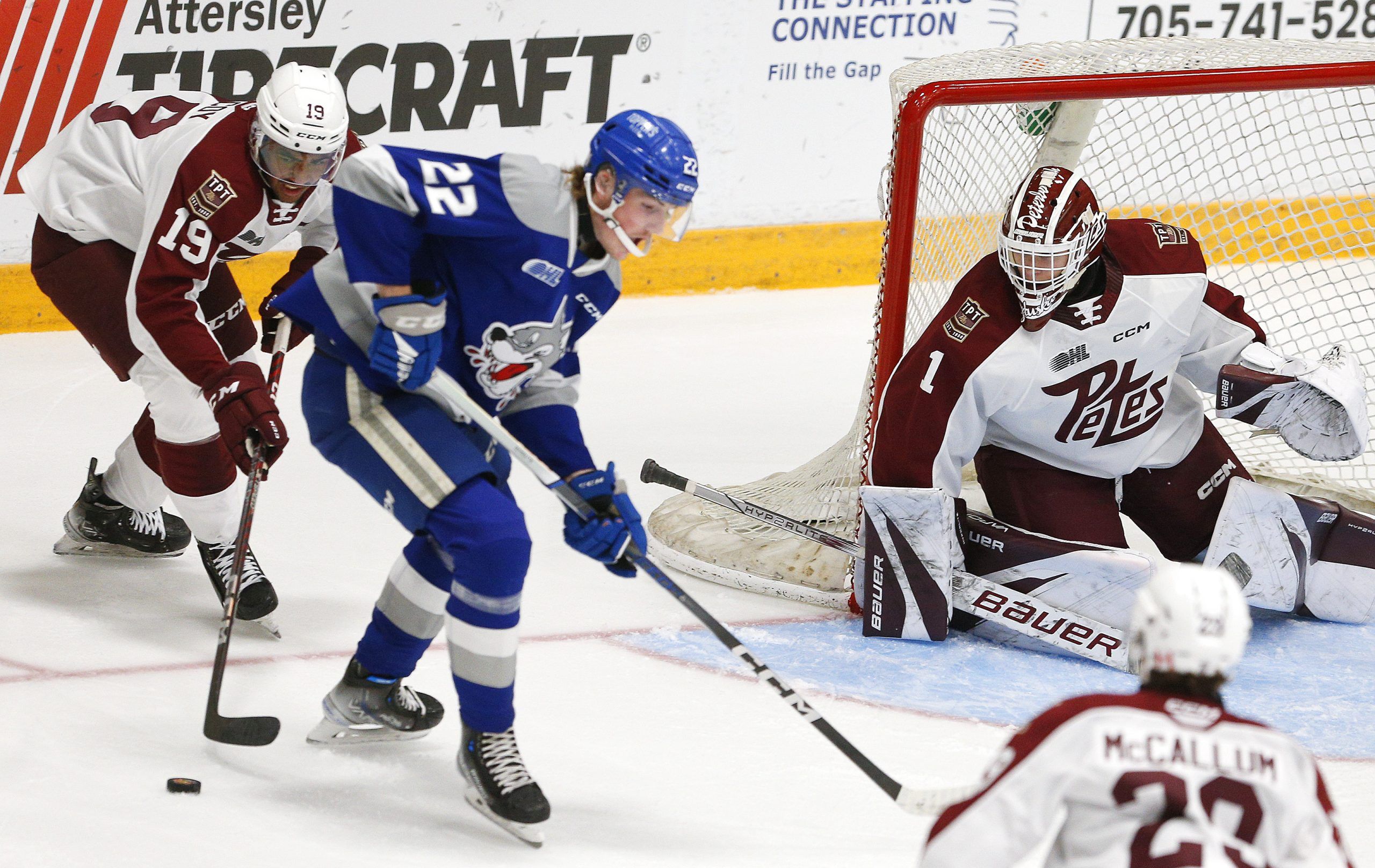 Kieron Walton of the Sudbury Wolves goes to the Jets in round six ...