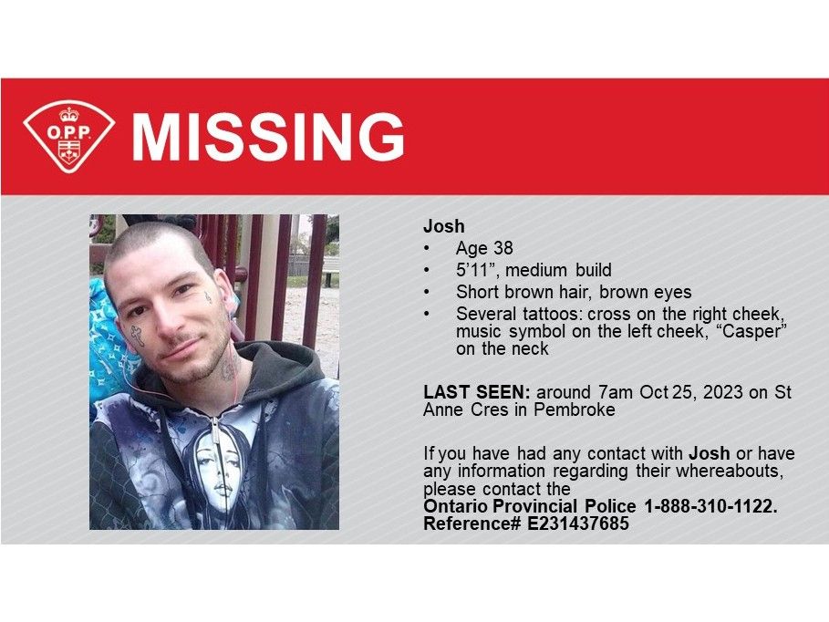 Upper Ottawa Valley OPP asks for help finding missing man in Pembroke ...