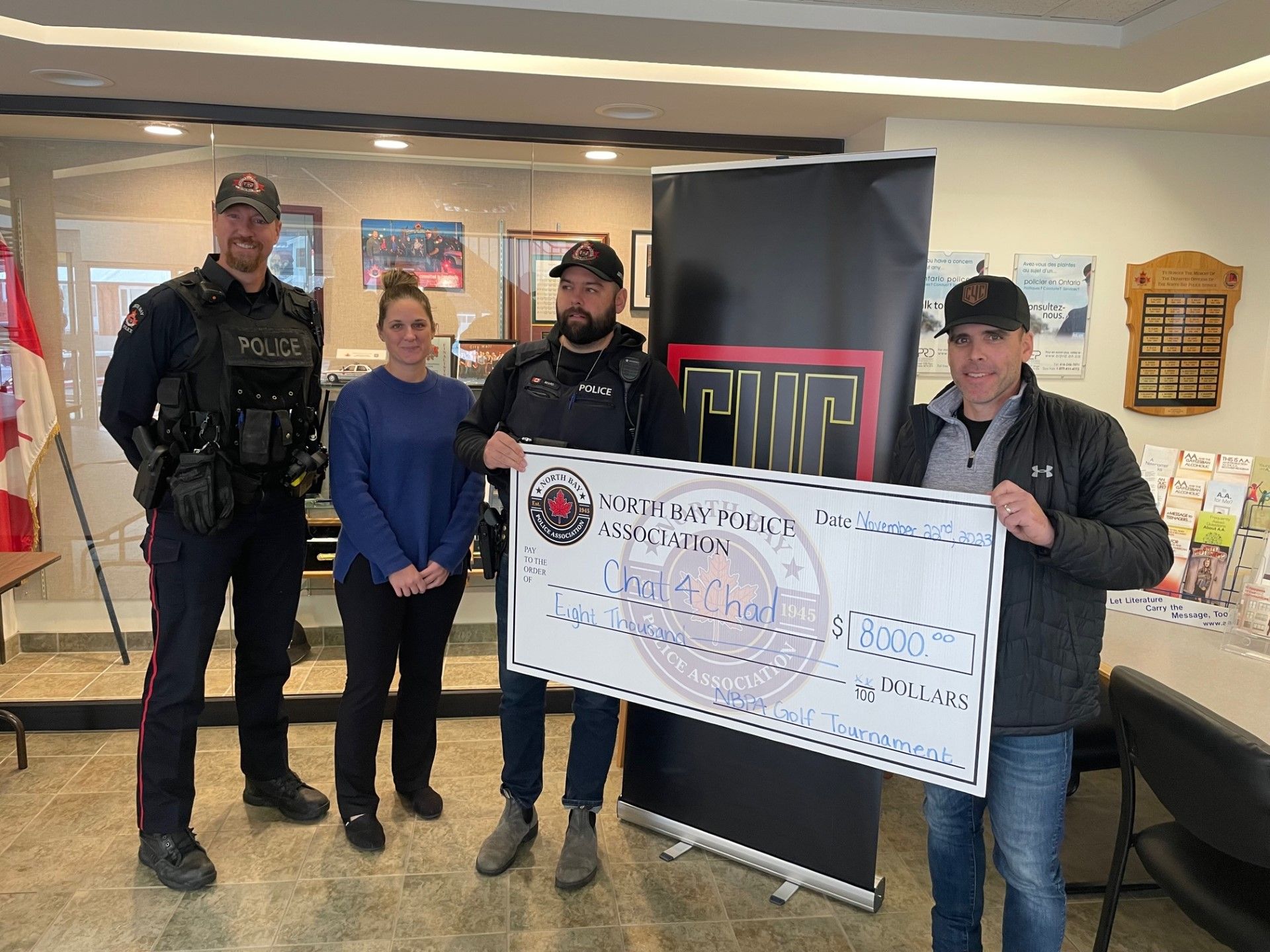 Chat4Chad gets an important boost from the NB Police Association ...