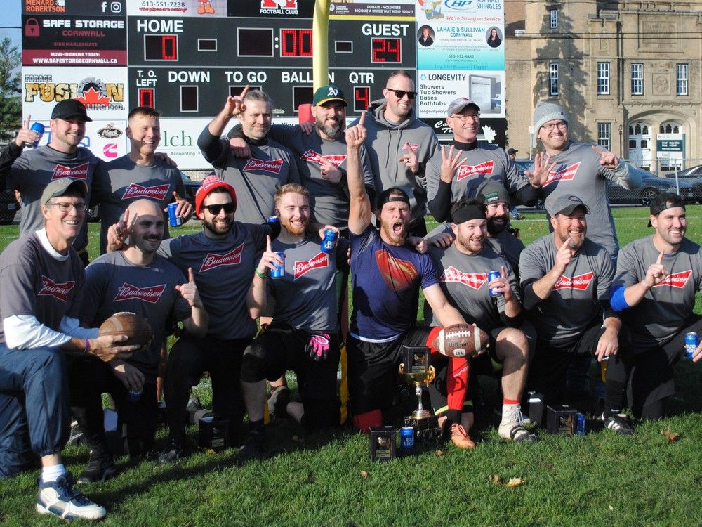 Budweiser blanks CrossFit 24-0 in Cornwall Men's Flag Football crown ...