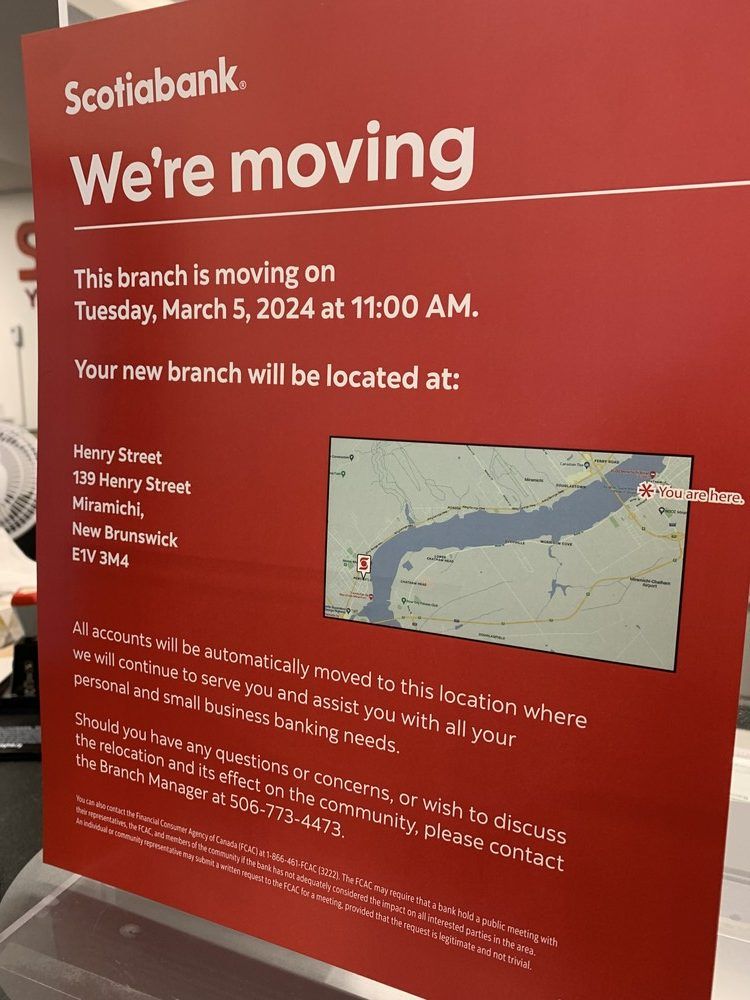 Scotiabank closing branches in several N.B. communities | Telegraph-Journal