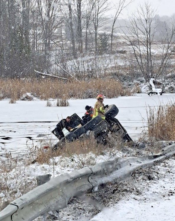 Truck driver rescued from frigid winter waters near Calabogie ...