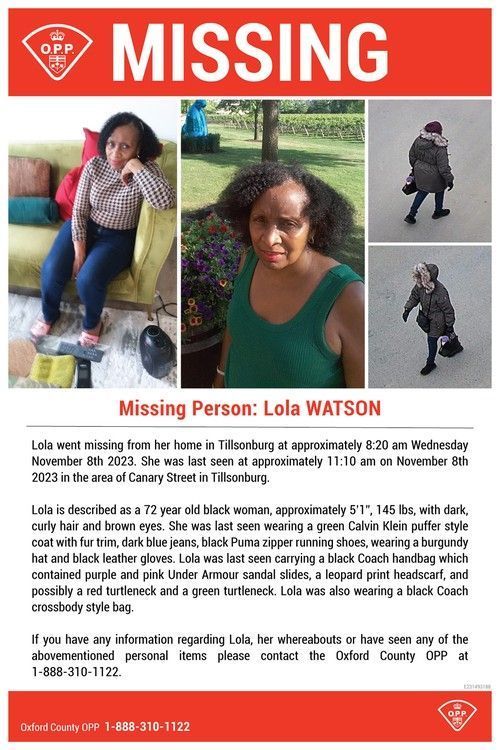 Opp Continue To Search For Missing Tillsonburg Woman Brantford Expositor