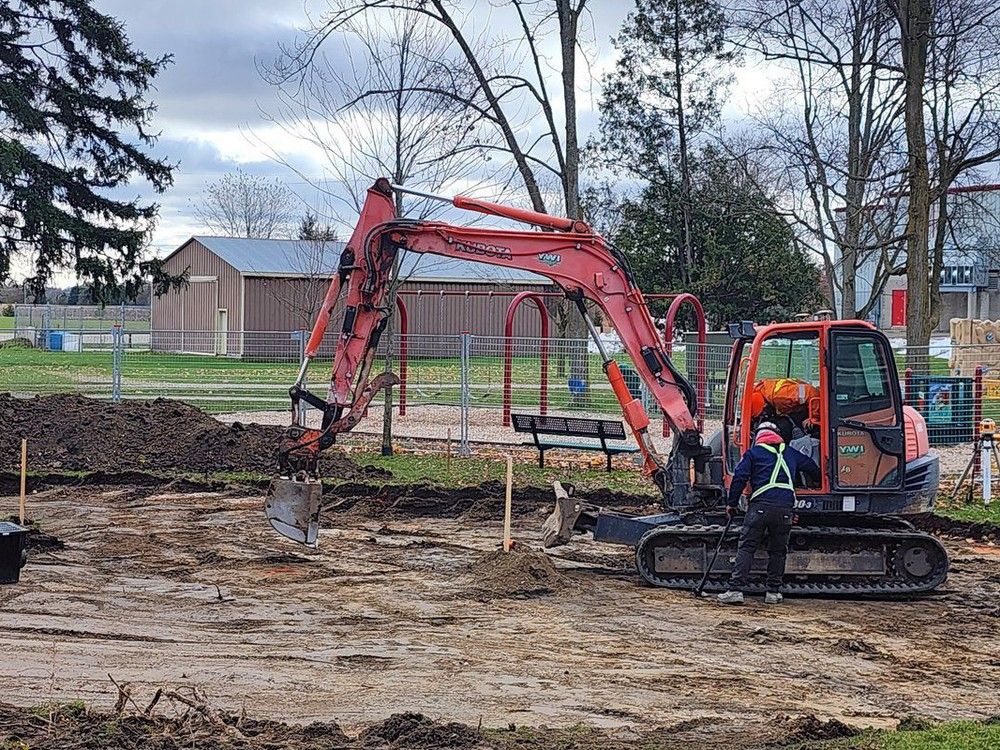 Work begins on Tavistock spray pad | The Stratford Beacon Herald