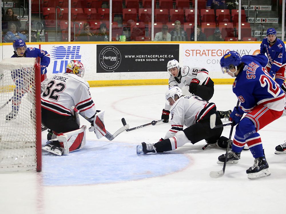Rangers steamroll listless Attack squad in 5-0 shut out | Owen Sound ...