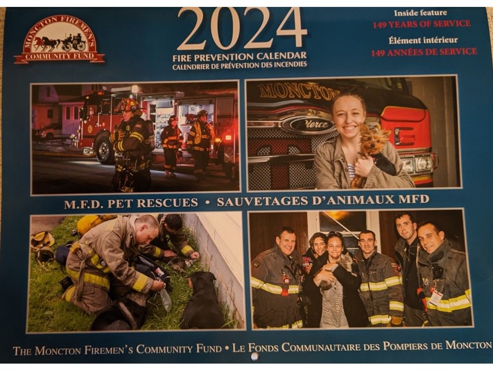 Calendar honours past members of Moncton Fire Department | Telegraph ...