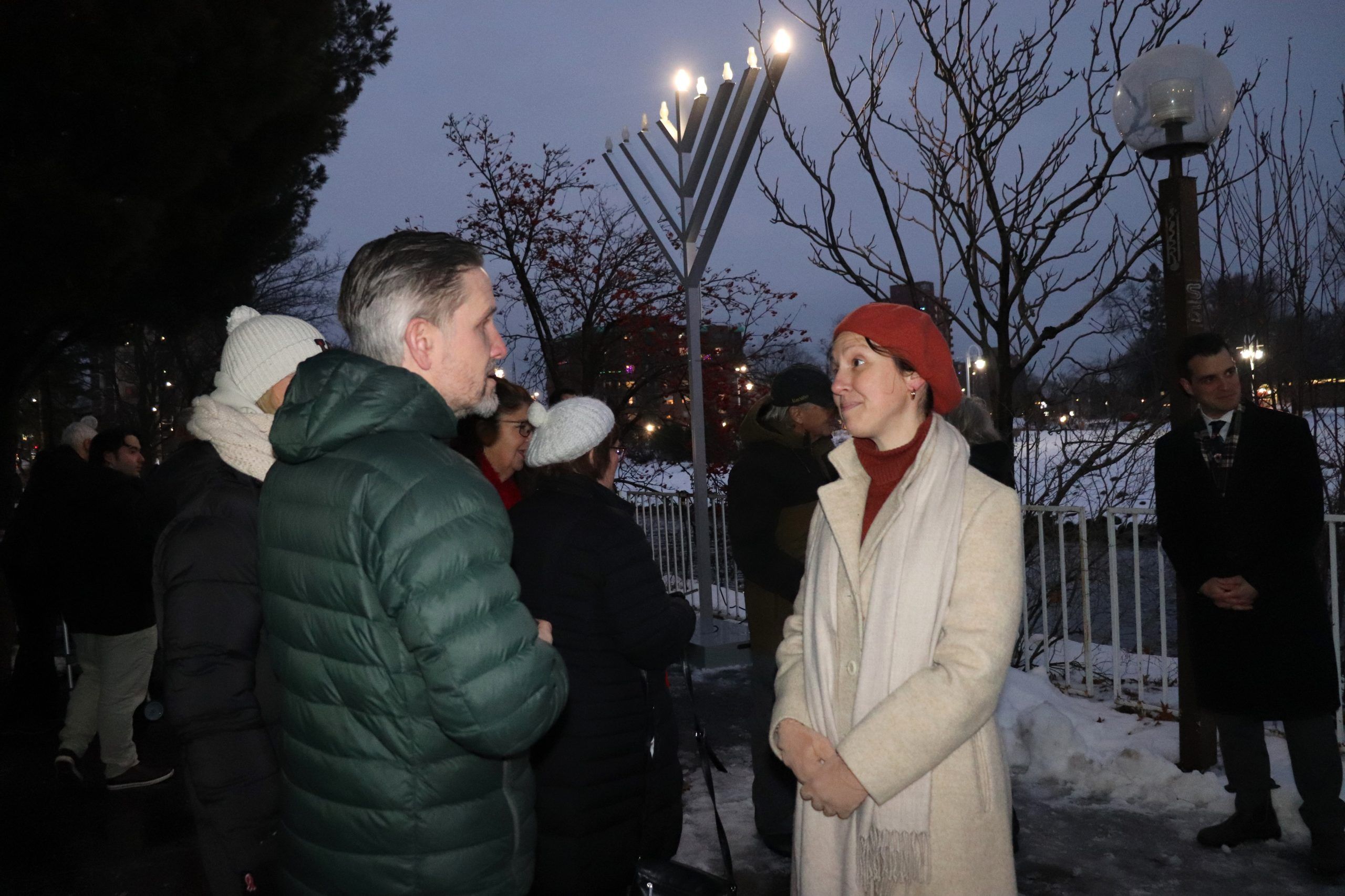 City holds first-ever menorah lighting ceremony | Sault Star