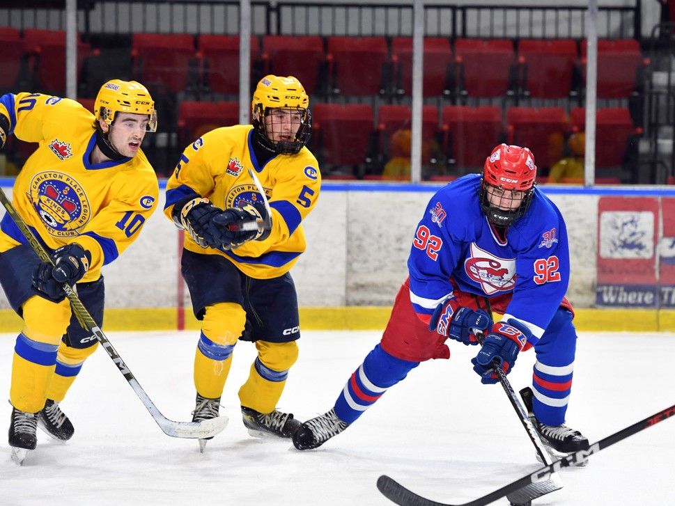 Cornwall Colts fall 3-0 at home against Carleton Place Canadians ...