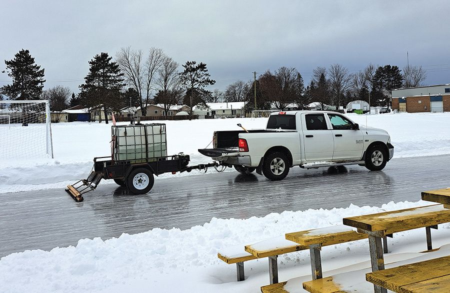 Espanola flooding skating oval | Mid-North Monitor
