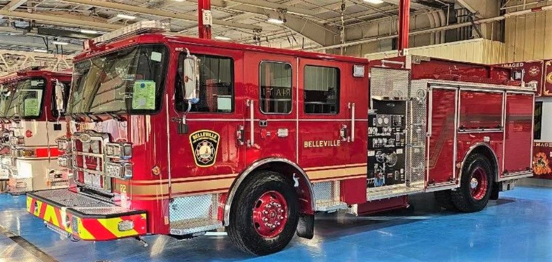 City firefighters take delivery of second pumper truck | Belleville ...