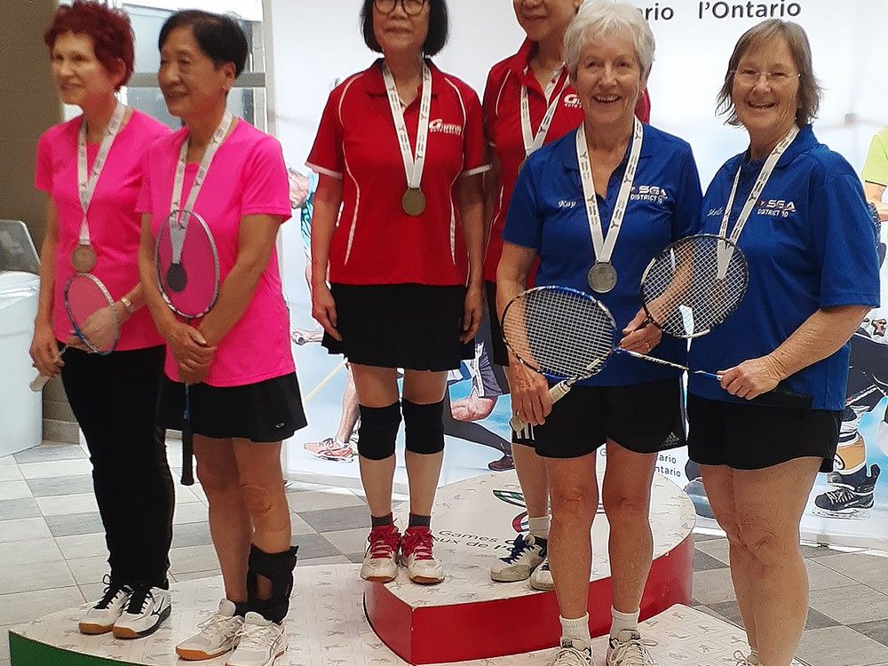 Belleville Badminton Club members medal at Ontario 55+ Senior Games ...
